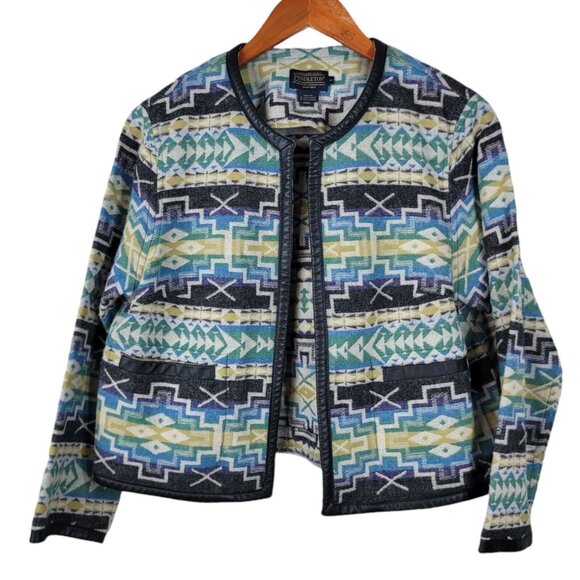 Pendleton | Jackets & Coats | Pendleton 0 Virgin Wool Aztec Open Front ...